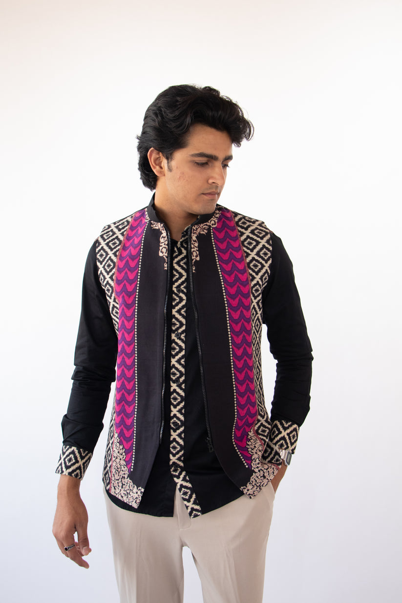 1 OF 10 PATTERNED DESIGNER WAISTCOAT – SINS STUDIO